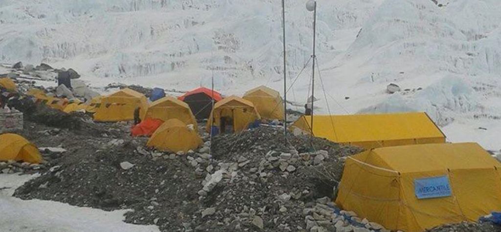 Asian Trekking Everest South Side Expedition 2015 Base Camp setup ...